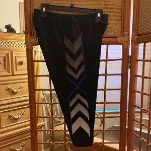 Reebok | Other | Sale Reebok Black And Blue Athletic Leggings | Poshmark
